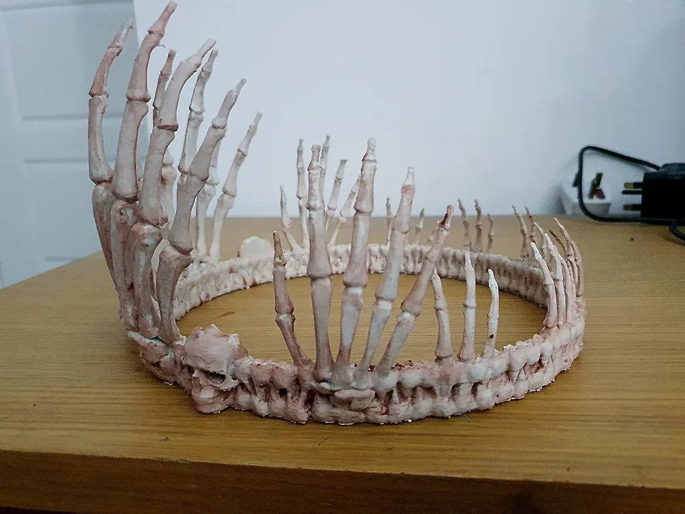 Voodoo Crown of Bones and Teeth - Free 3D Print Model - MakerWorld