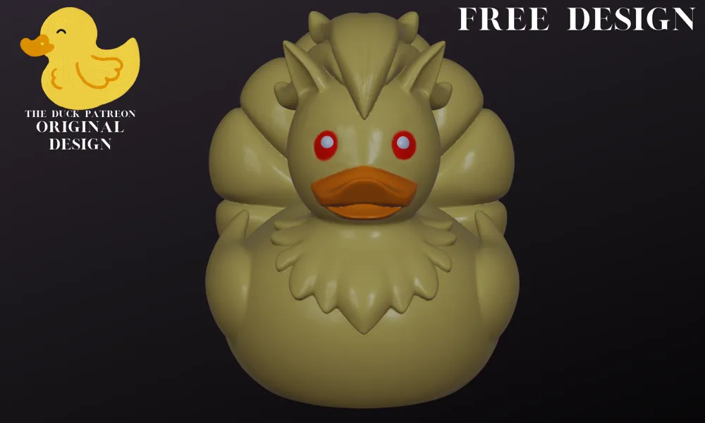Ninetales Pokemon rubber Duck by The Duck PatreonMakerWorld: Download ...