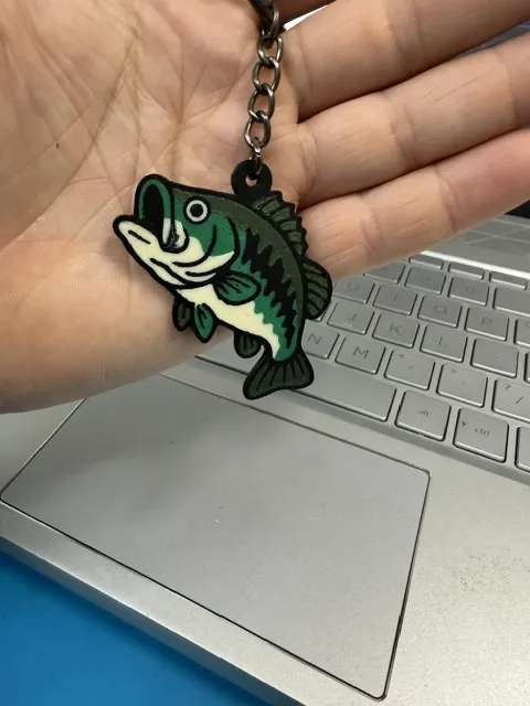Largemouth Bass Keychain by Prince Prints MakerWorld: Download Free 3D ...