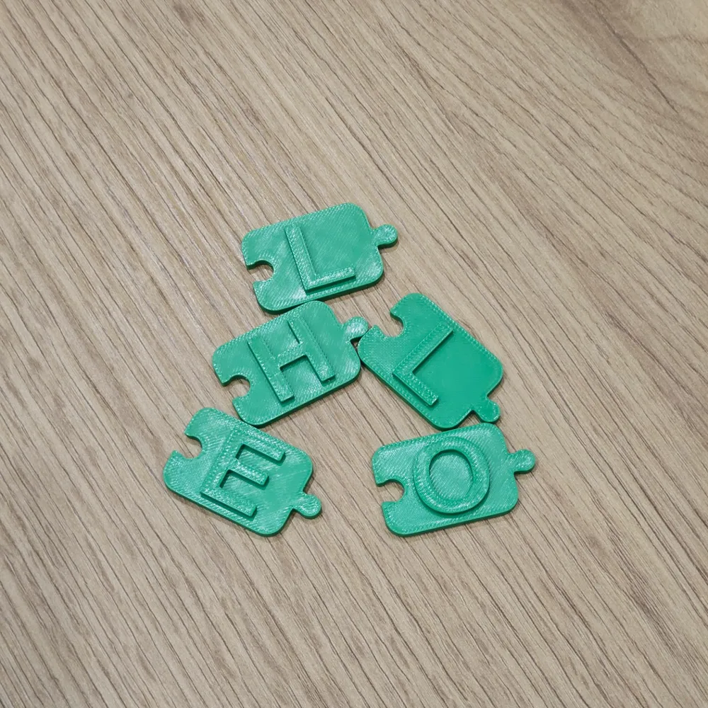 Alphabet puzzle letter tiles by CoNcLuZiOn - MakerWorld