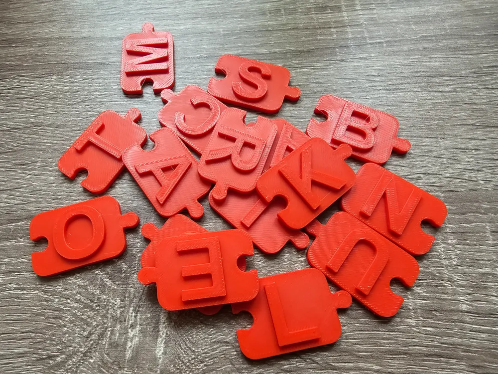 Alphabet puzzle letter tiles by CoNcLuZiOn - MakerWorld