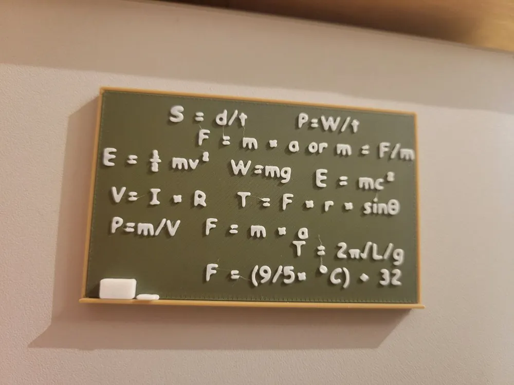 Physics school board by mac93 MakerWorld: Download Free 3D Models