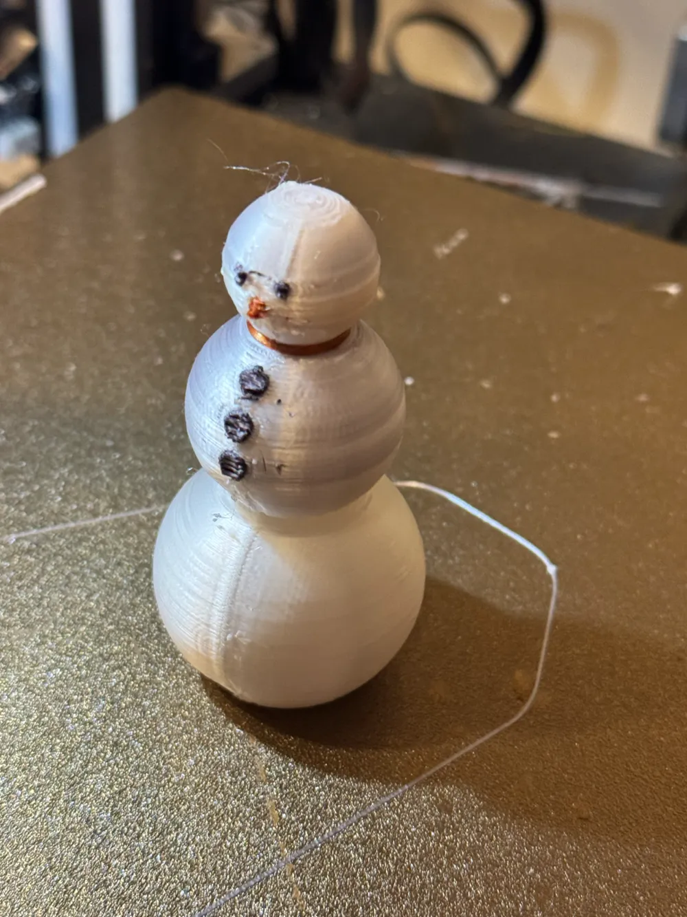 Cute Snowman with Top Hat by Mr_PJ_ - MakerWorld