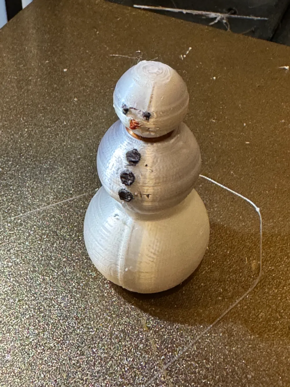 Cute Snowman with Top Hat by Mr_PJ_ - MakerWorld