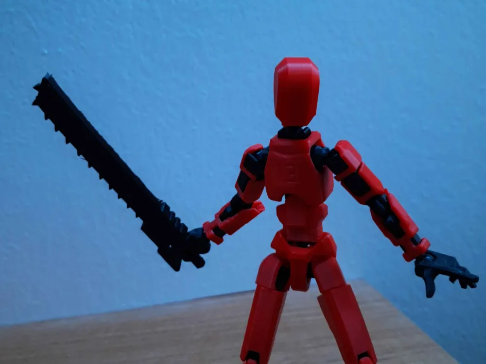 Chainsword for dummy 13 (100% Scale) - Free 3D Print Model - MakerWorld