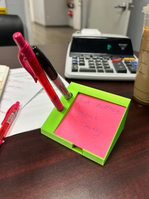 post it and pen/marker holder by richprints3djax - MakerWorld