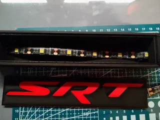 Dodge Challenger SRT LED lightbox by FilipK85 - MakerWorld