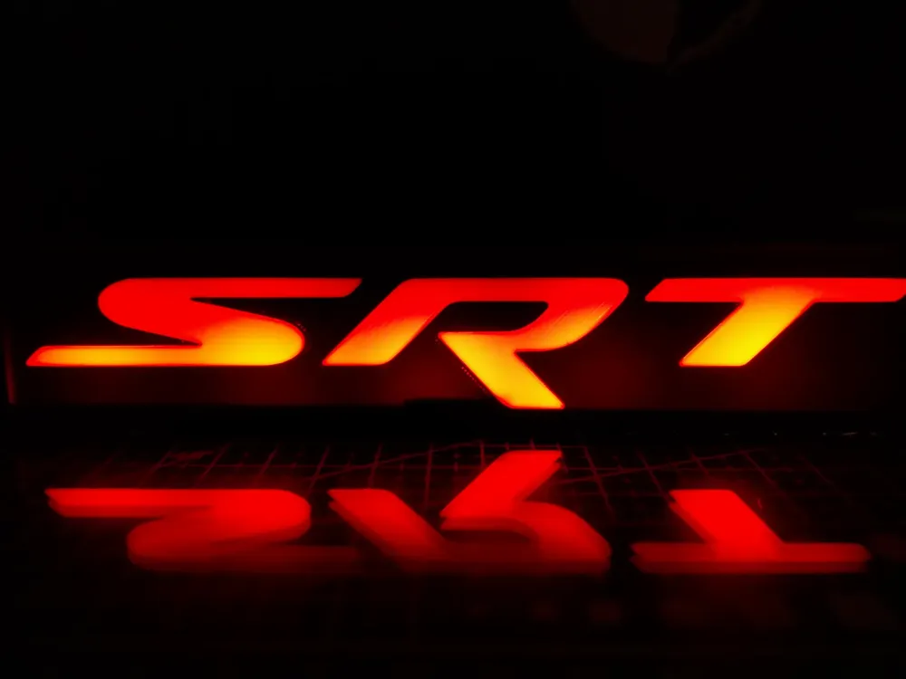 Dodge Challenger SRT LED lightbox by FilipK85 - MakerWorld