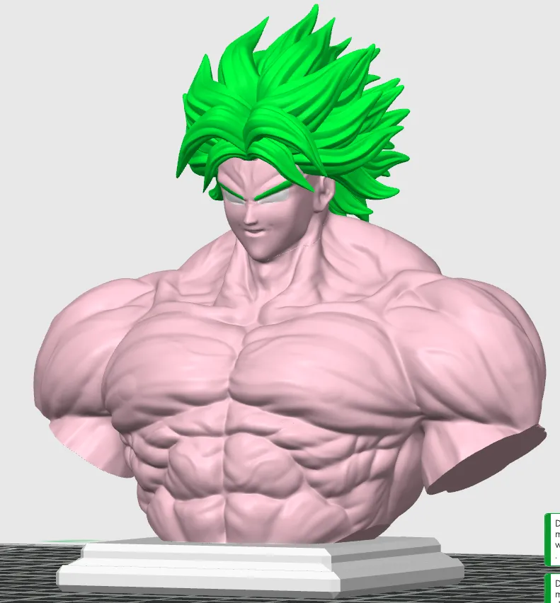 Broly Bust (Update: AMS full color) by Tarik77 - MakerWorld