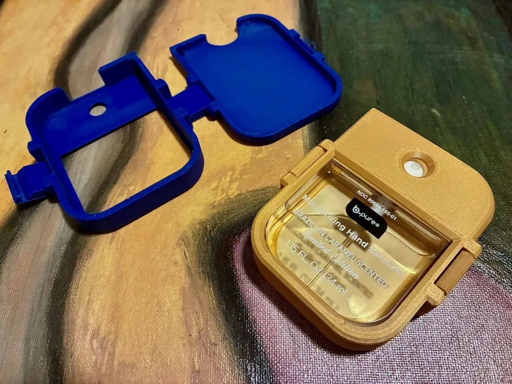 b•pure Dollar Tree sanitizer case, print in place - Free 3D Print Model ...