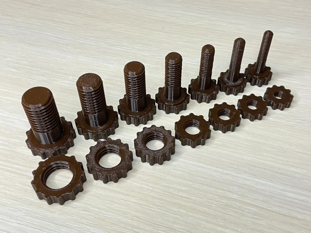 Custom bolts with adaptive length - Free 3D Print Model - MakerWorld