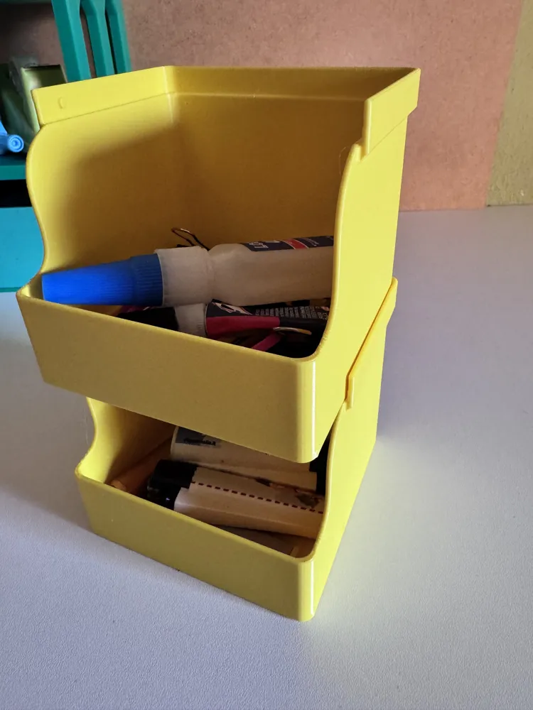 Stackable Desk Container - Free 3D Print Model - MakerWorld