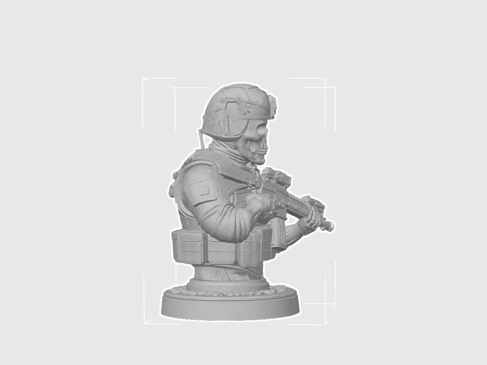 Tactical Skeleton Soldier Bust (Military) - Free 3D Print Model ...