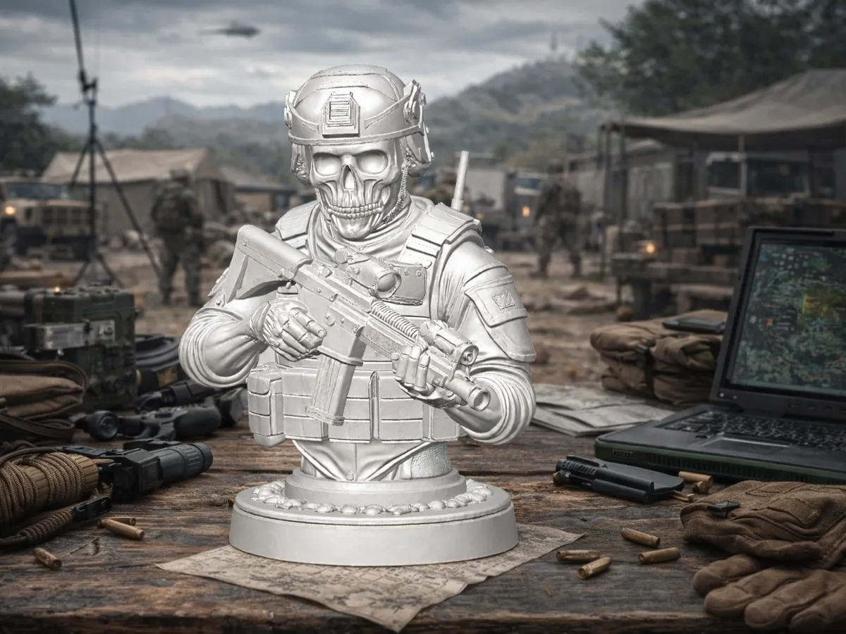 Tactical Skeleton Soldier Bust (Military) - Free 3D Print Model ...