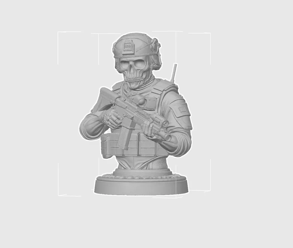 Tactical Skeleton Soldier Bust (Military) - Free 3D Print Model ...