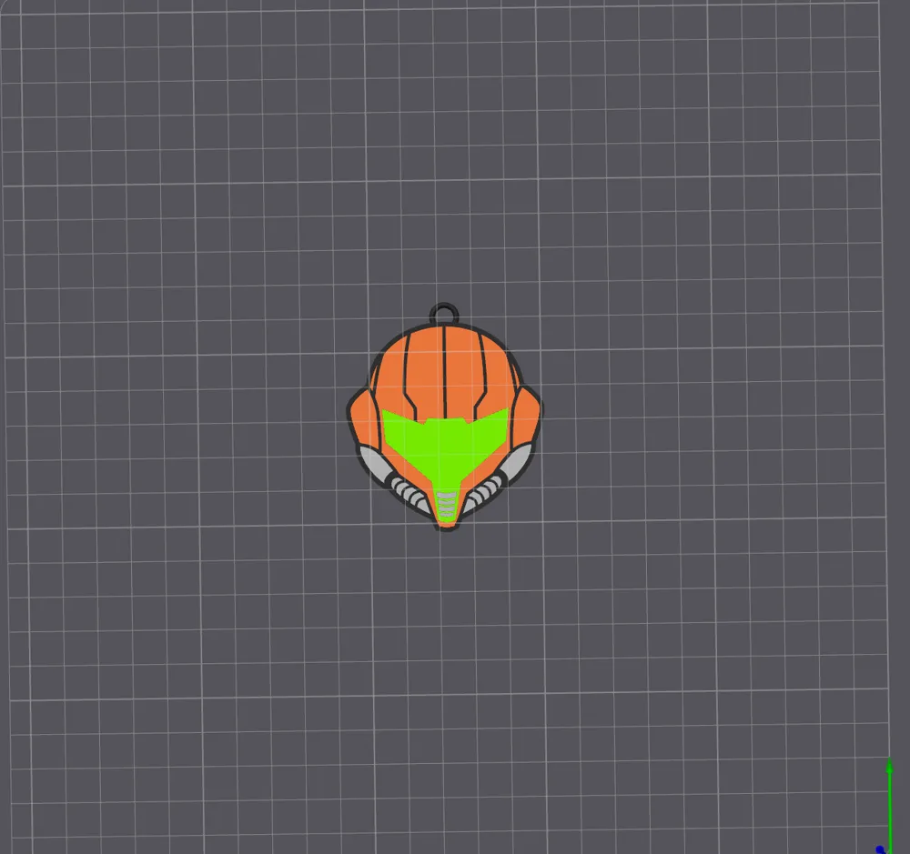 Metroid (Samus) Keychain by TCS3d - MakerWorld