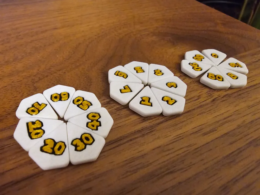 D10 Mario Party Dice (standard and percentile) by KNDesign - MakerWorld