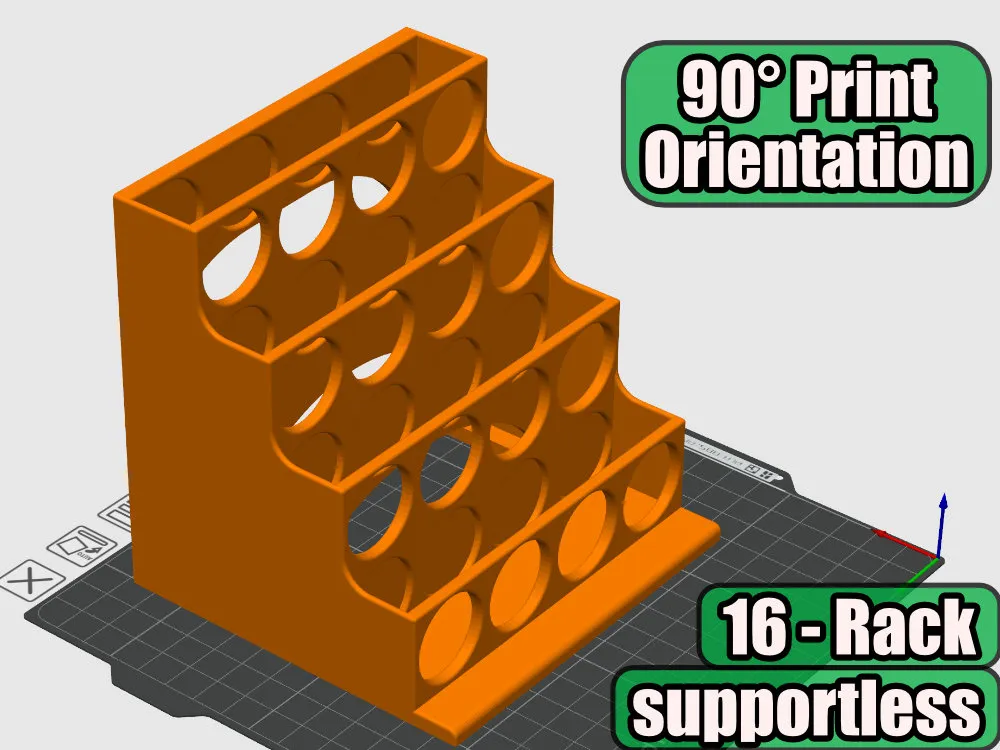 Paint Rack Holder 16 - Vallejo and Army Painter by RetroSharky - MakerWorld