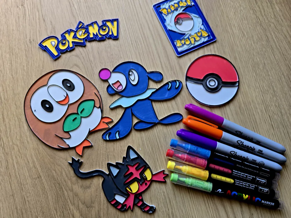 Pokemon Starter Gen 7 Rowlet Litten Popplio DIY by Merilno3D - MakerWorld