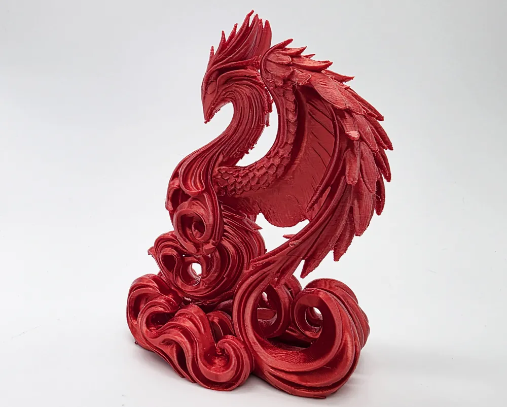 Rising Phoenix Sculpture - Free 3D Print Model - MakerWorld