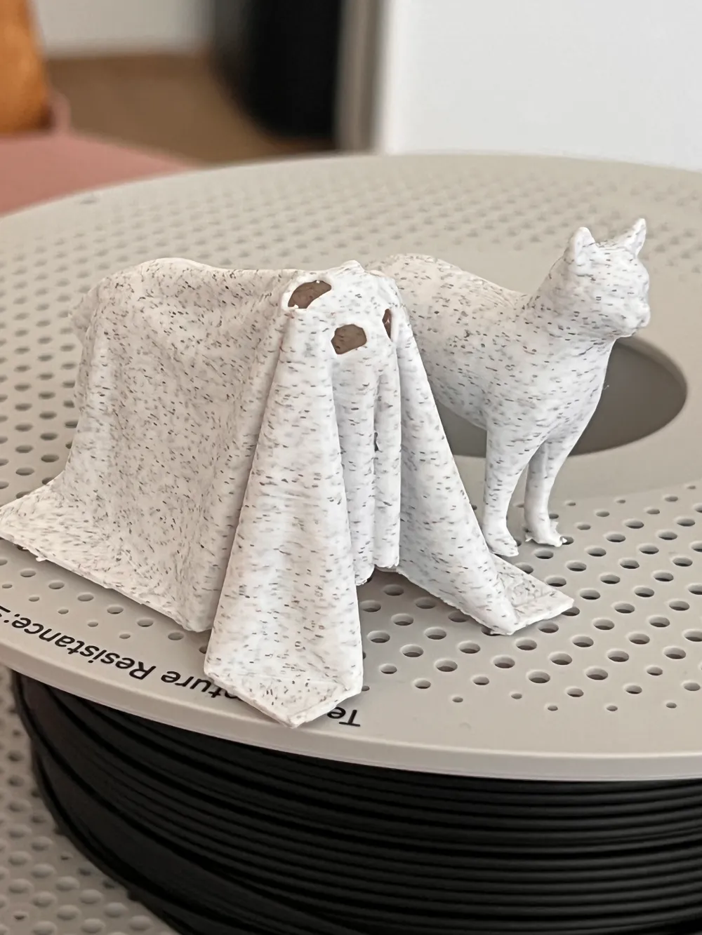 Cat Ghost with Removable Sheet by sabribarac - MakerWorld