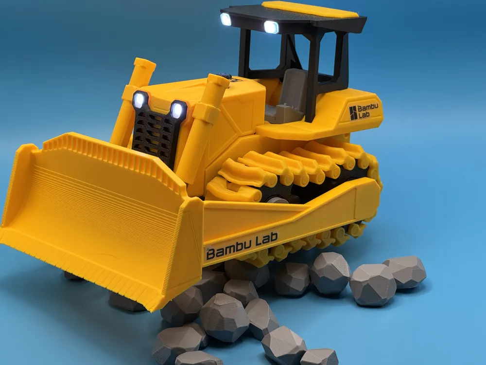 Bulldozer - CyberBrick RC - Free 3D Print Model - MakerWorld