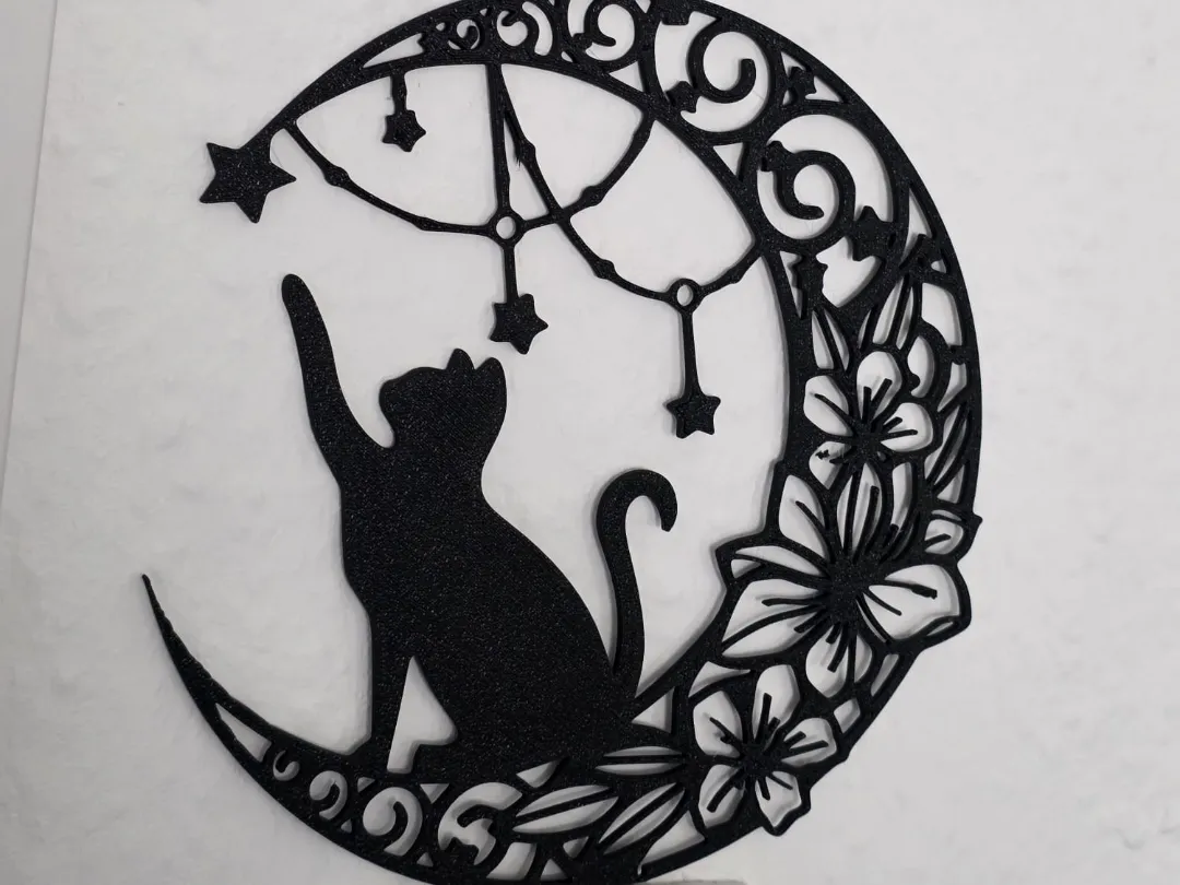 Cat Ornament Wall Art - Free 3D Print Model - MakerWorld