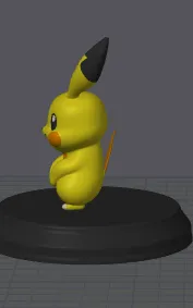Pikachu statue with support by Volzotv_ - MakerWorld
