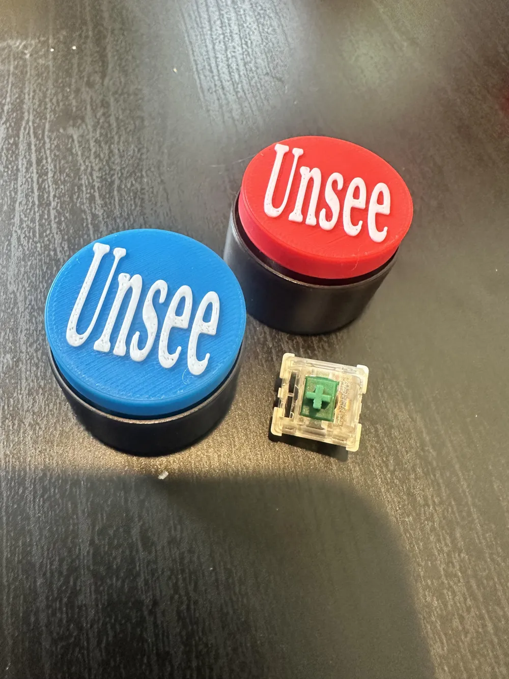 Unsee button keyboard clicker fidget toy by Lazers and Layers ...