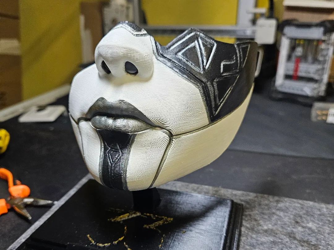 Alice Mask with Expedition 33 Stand - Free 3D Print Model - MakerWorld