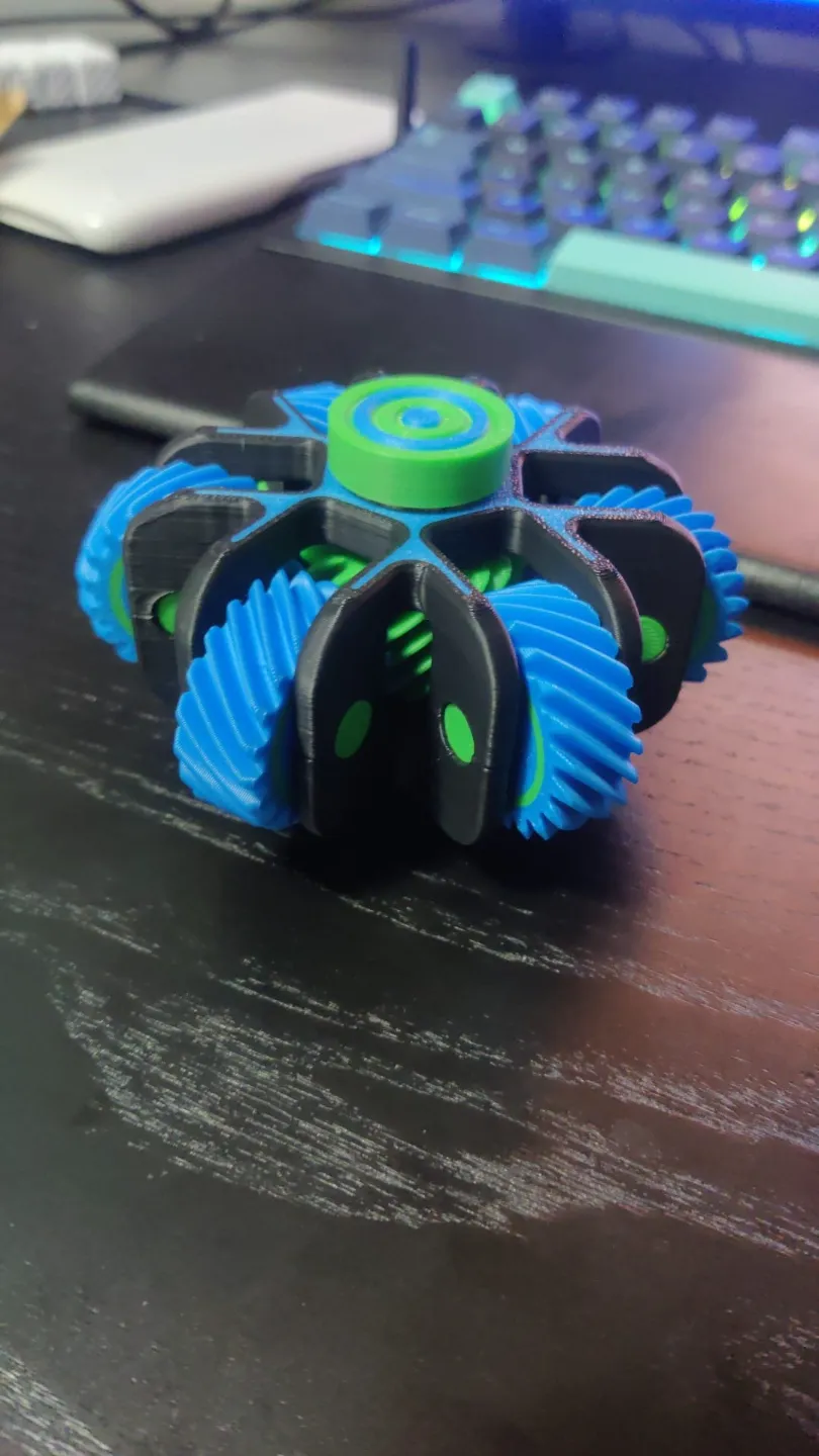 6 Gear fidget spinner - Free 3D Print Model - MakerWorld