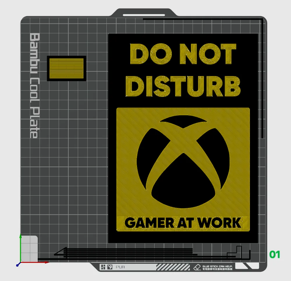 Xbox Game Sign / Do Not Disturb / Game Room by 3D Prints This Week ...