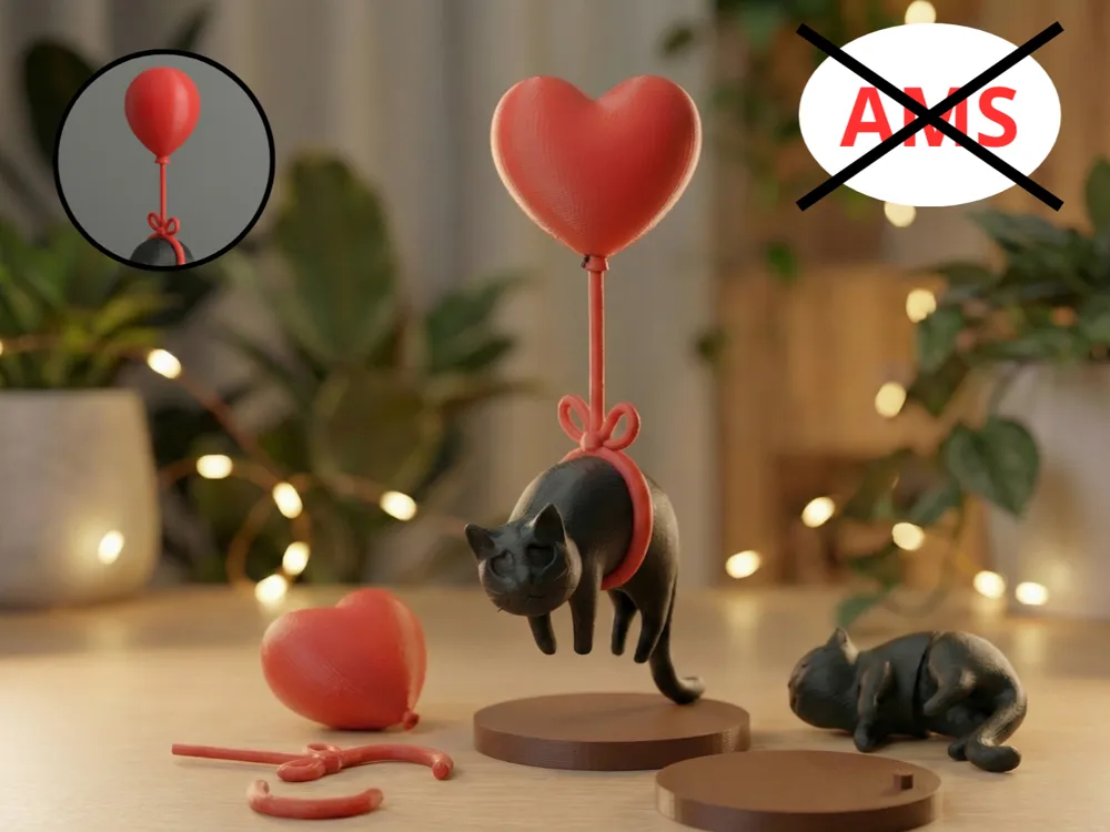 The Floating Cat - Free 3D Print Model - MakerWorld