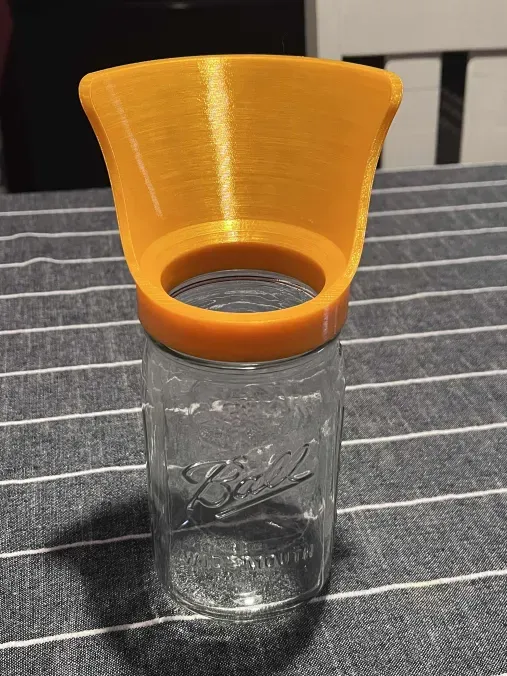 Wide Mouth Mason Jar Funnel - Scoop Version by RexVagabond - MakerWorld