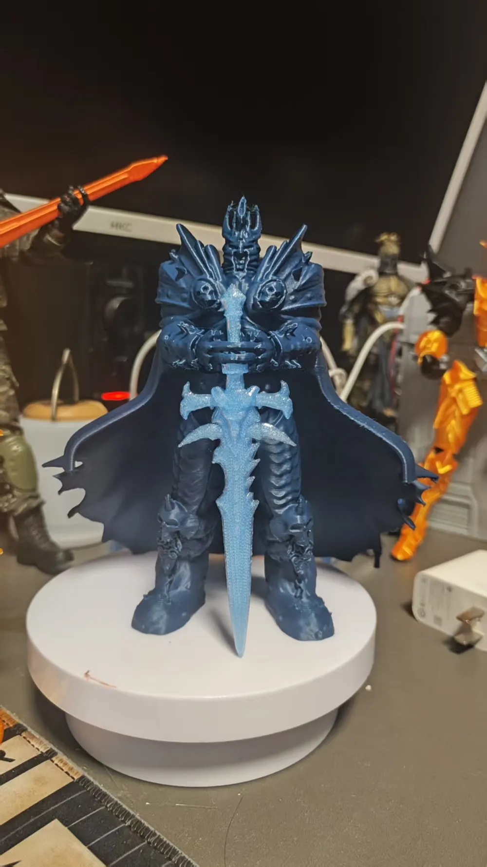 World of Warcraft - Lich King (Arthas) Figurine - Free 3D Print Model ...