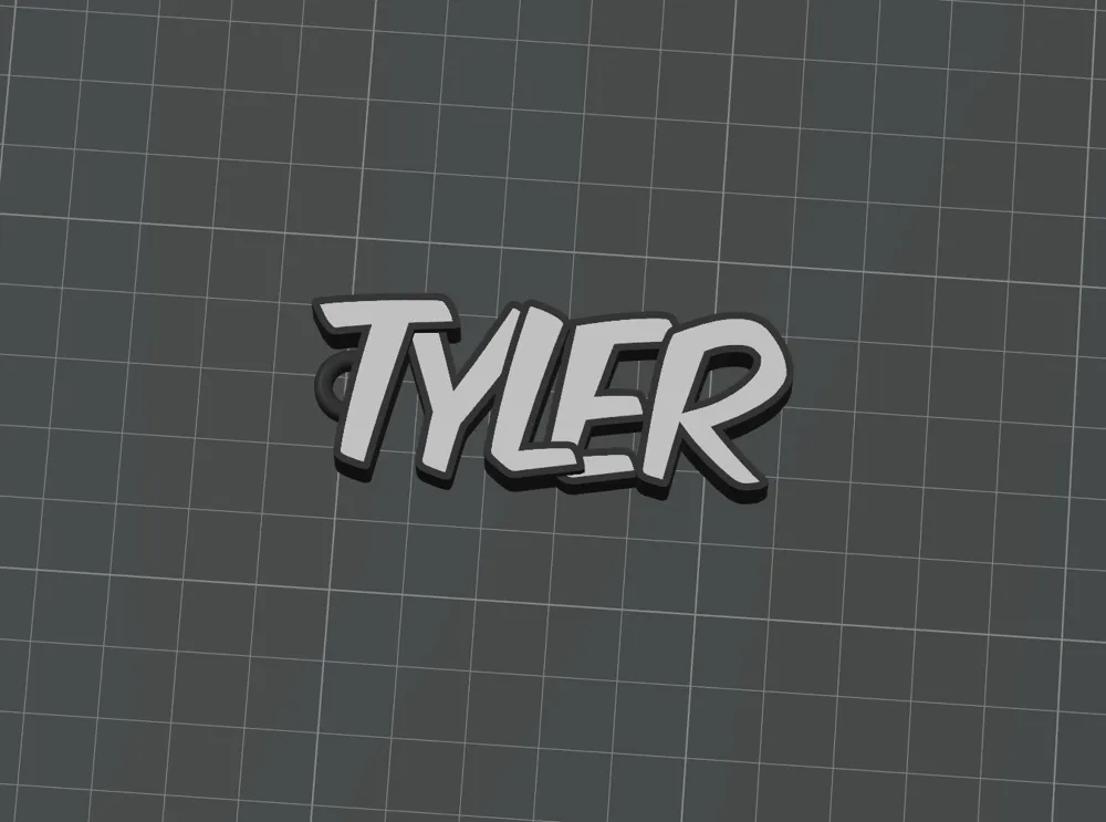 Beautiful keychain with the name Tyler by 3D Pitti MakerWorld: Download Free 3D Models