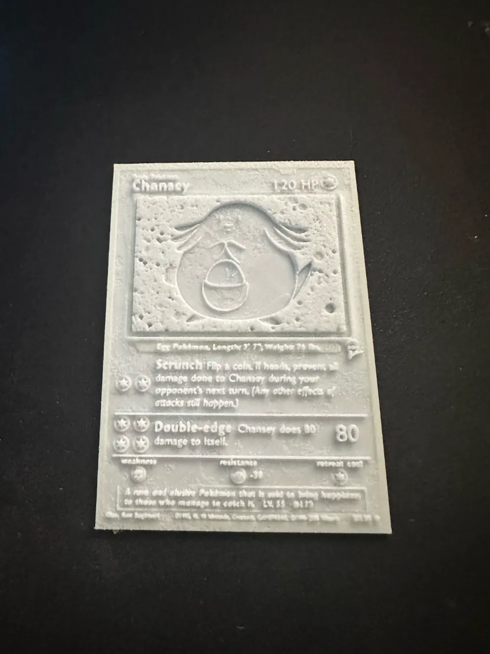 Chansey Pokemon Card Lithophane by thatguy08 - MakerWorld