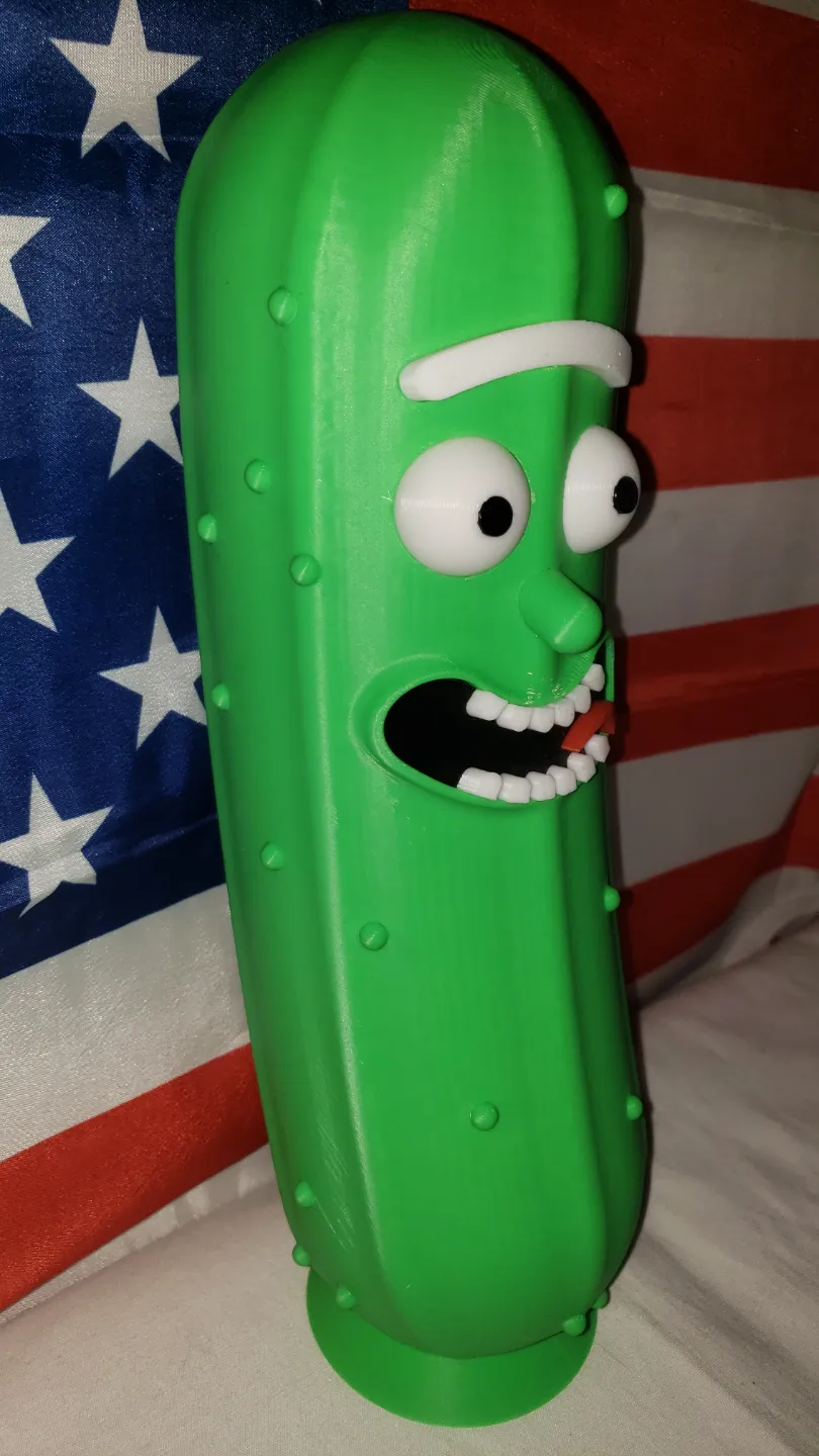 12 INCH TALL PICKLE RICK Remixed by NOTAHACKER420 MakerWorld: Download ...