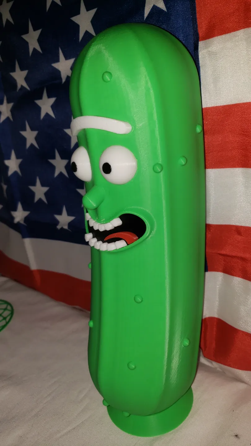 12 INCH TALL PICKLE RICK Remixed by NOTAHACKER420 MakerWorld: Download ...