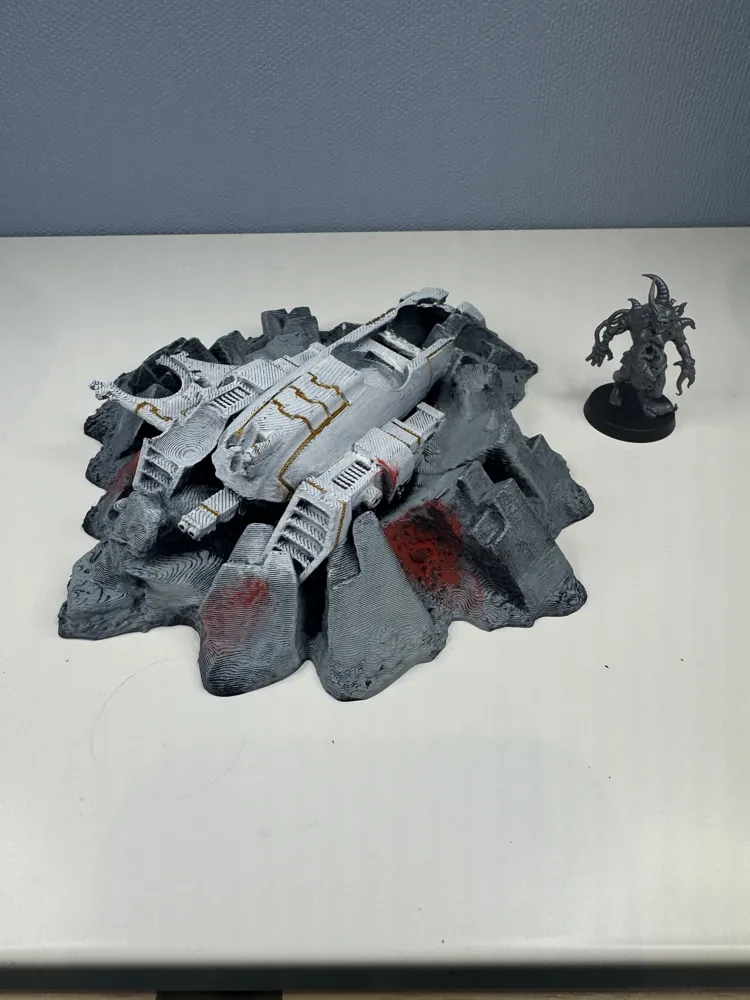 Tau Piranha terrain piece - Free 3D Print Model - MakerWorld