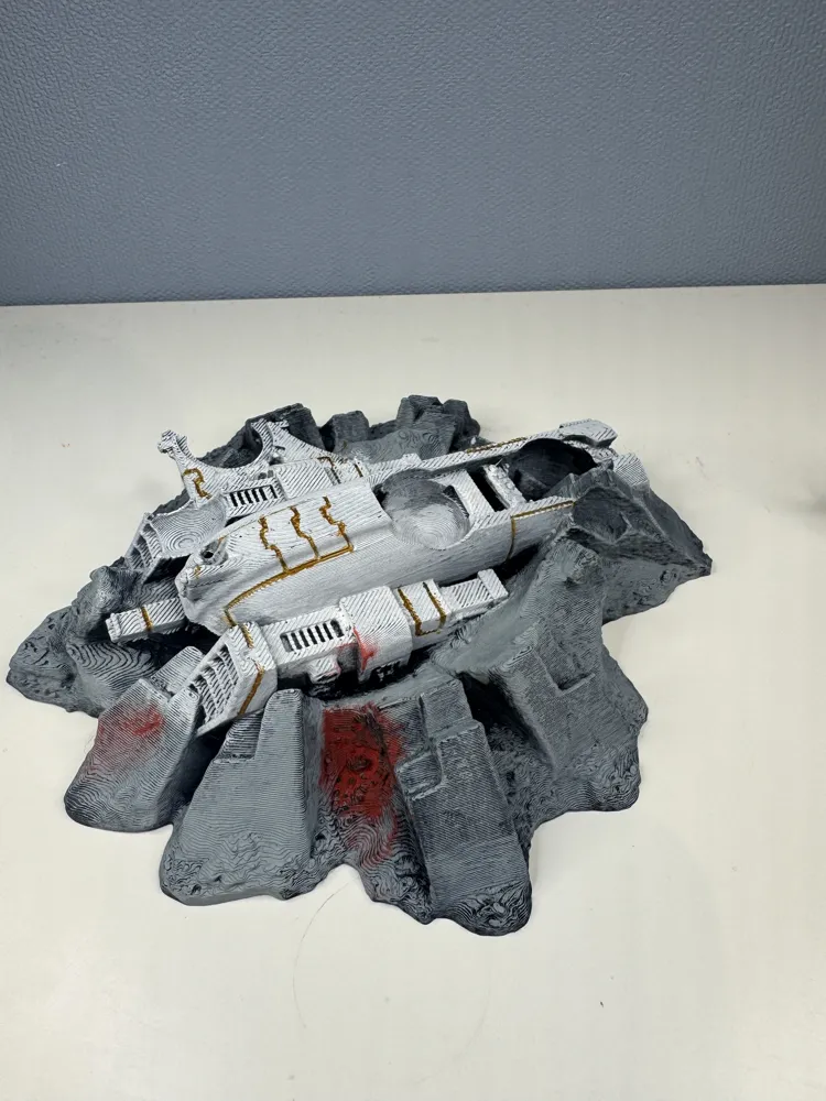 Tau Piranha terrain piece - Free 3D Print Model - MakerWorld