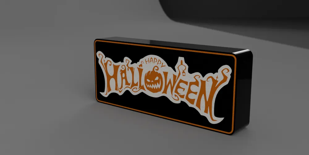 Happy Halloween Light Box by lindnjoe - MakerWorld