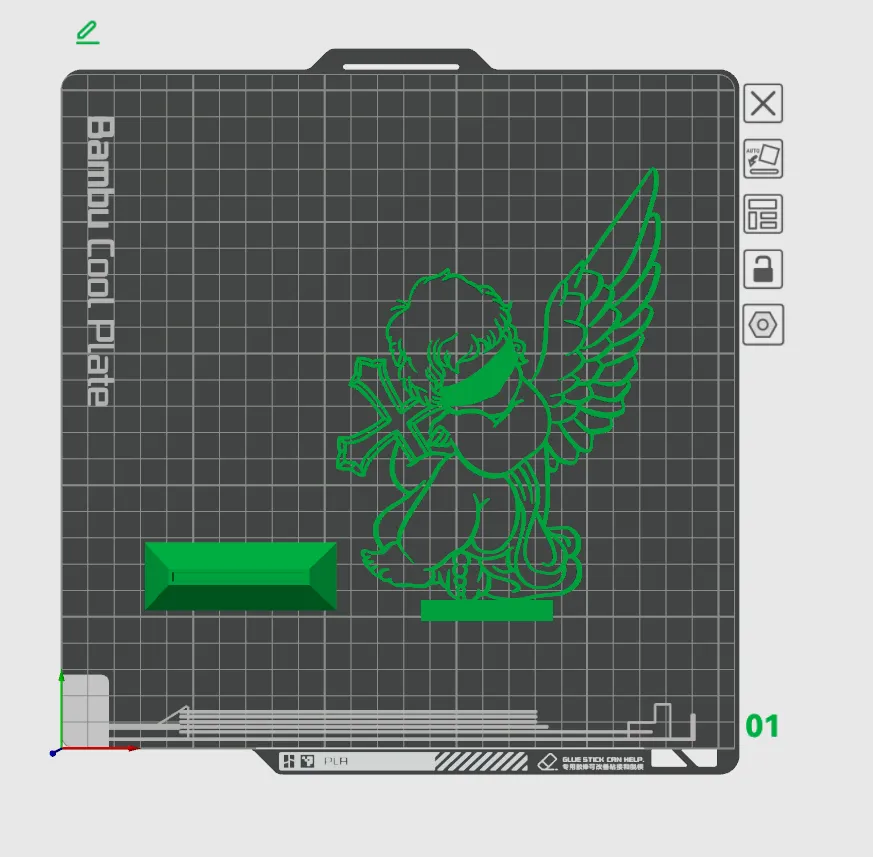 Angel 2d by 2d_figurine - MakerWorld