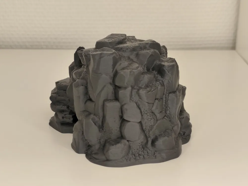 Aquarium Terrarium Rock Mountain Cave Hideout - Free 3D Print Model ...