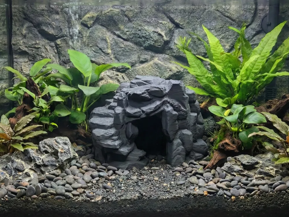Aquarium Terrarium Rock Mountain Cave Hideout - Free 3D Print Model ...