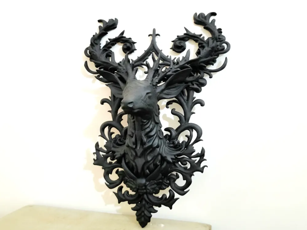 Gothic Deer Wall Hang by DTM247 MakerWorld: Download Free 3D Models
