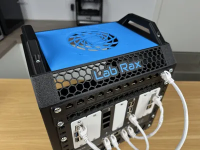 Lab Rax 10" Server Rack - Bolted Version - 5U - Free 3D Print Model ...
