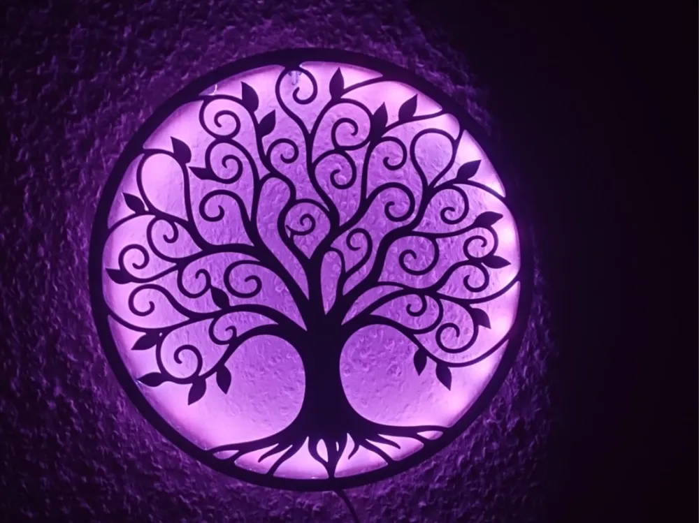 Wall Art Wall Lamp Tree of Life - Free 3D Print Model - MakerWorld