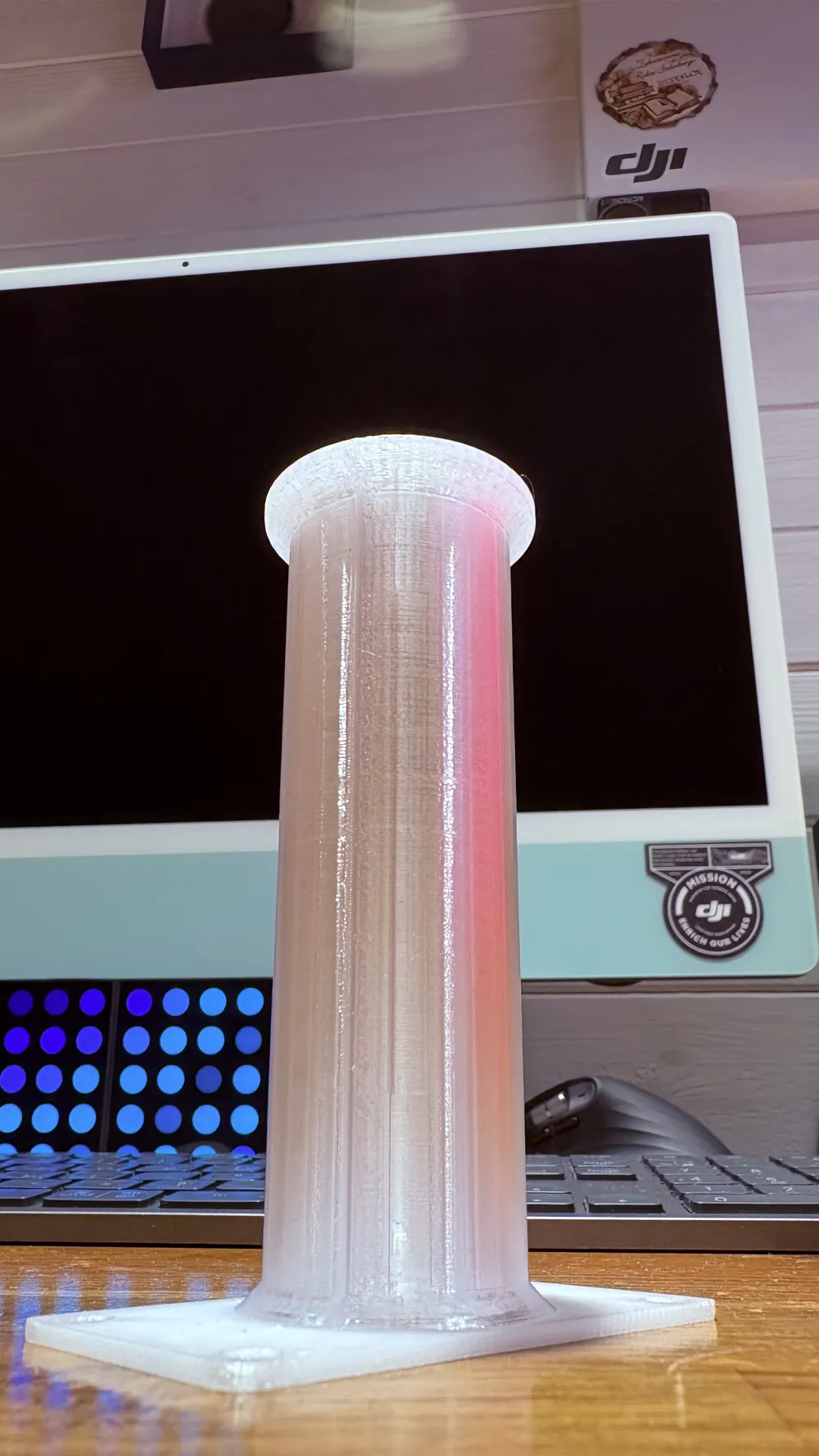 Slim (100mm) wall filament wall spool holder Remixed by XD MakerWorld ...