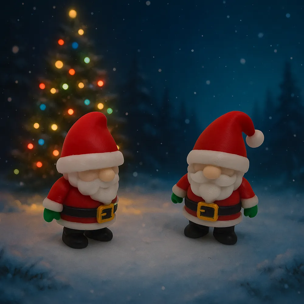 Santa Gnome articulating Santa Gnome - Free 3D Print Model - MakerWorld